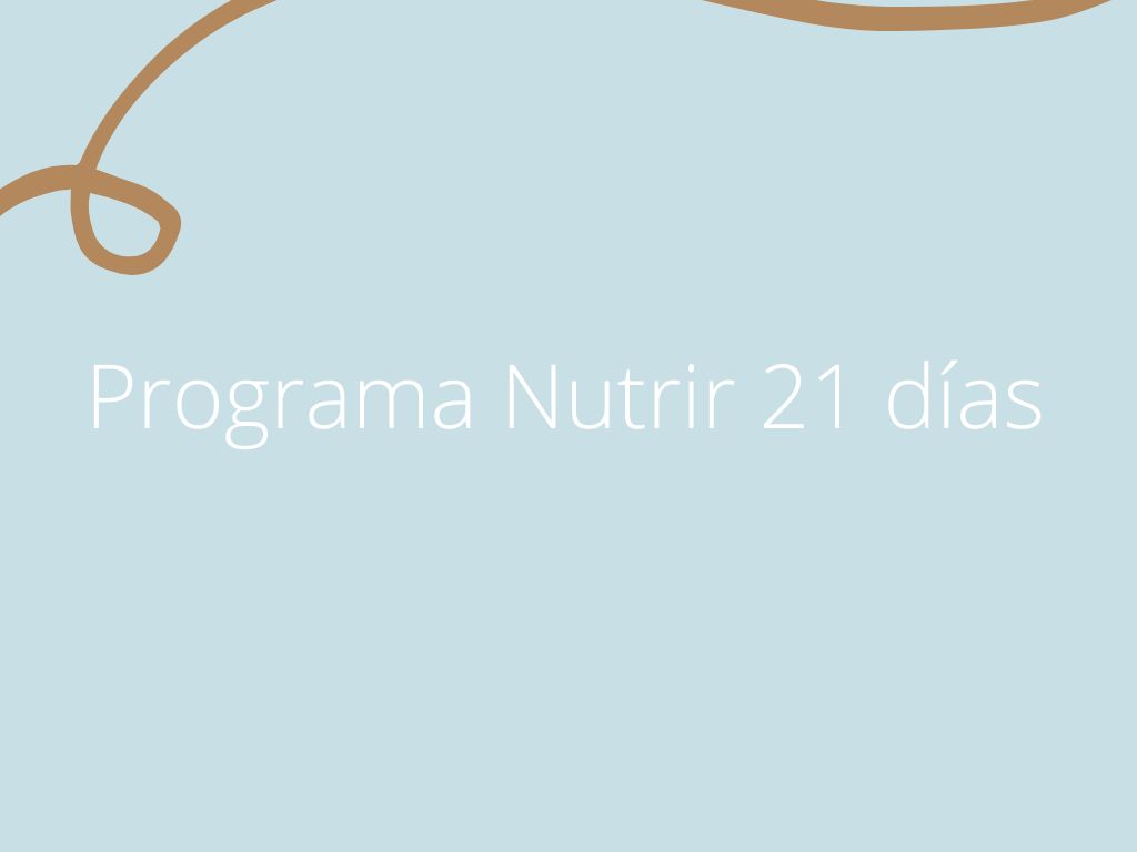 Ya disponible el Programa Nutrir 21 días en la Escuela Celicidad - Celicidad